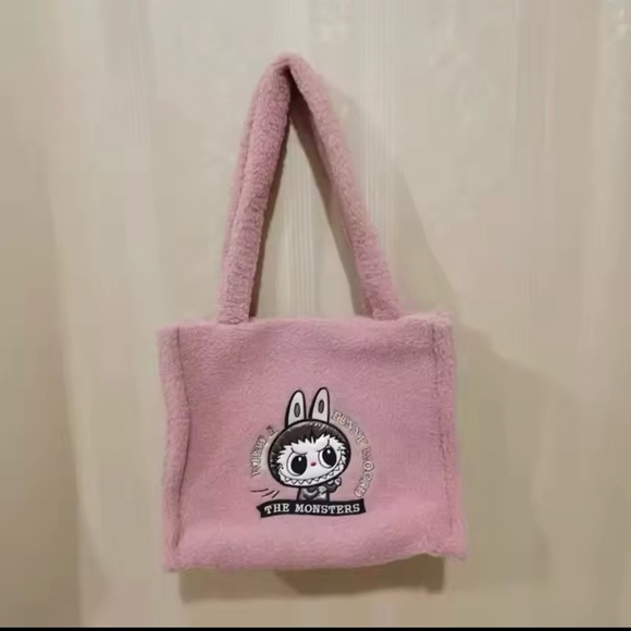 Labubu | Bags | La Bubu Original Bag Fuzzy Tote Bag With Cartoon Design ...